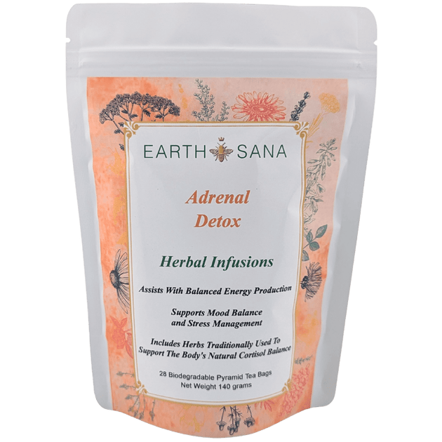 Earth Sana Adrenal Tea | 28 Tea Bags | Promotes Healthy, Natural Energy ...