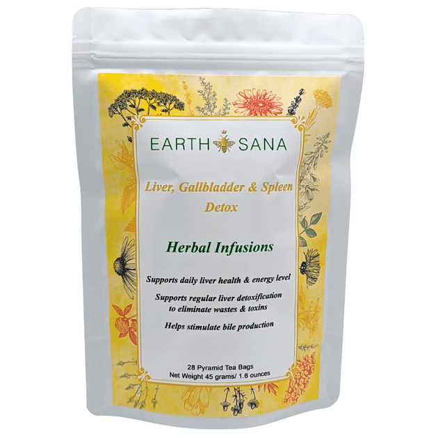Earth Sana Liver, Gallbladder & Spleen Tea | 28 Bags | Premium Herbs ...