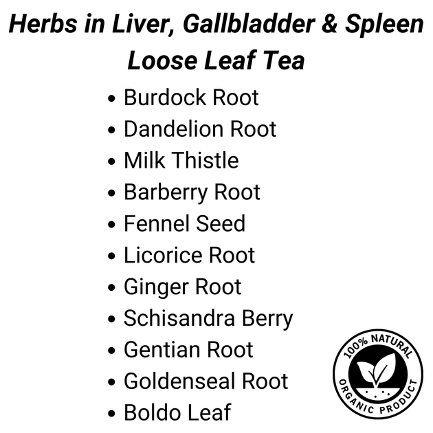 Earth Sana Liver, Gallbladder & Spleen Tea | Loose Leaf | Healthy Bile ...